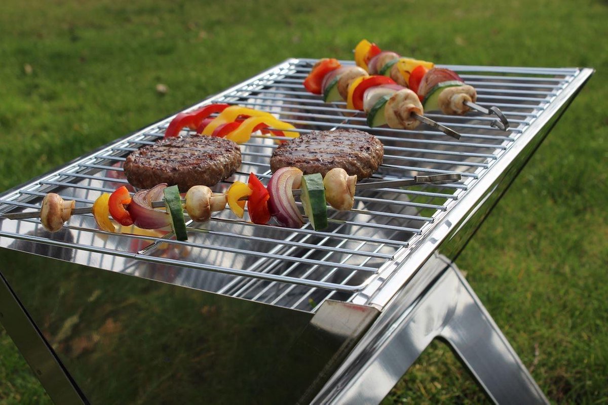United Entertainment - Draagbare Barbecue - Notebook BBQ - RVS | bol.com