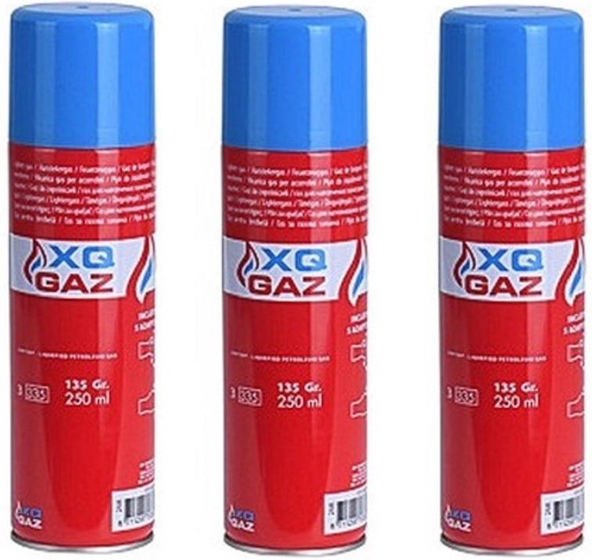 3x Busjes aansteker gas / butaan gasfles 250 ml | bol.com