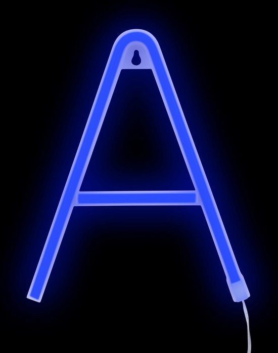 Neon LED Letter Blauw Blue A | bol.com