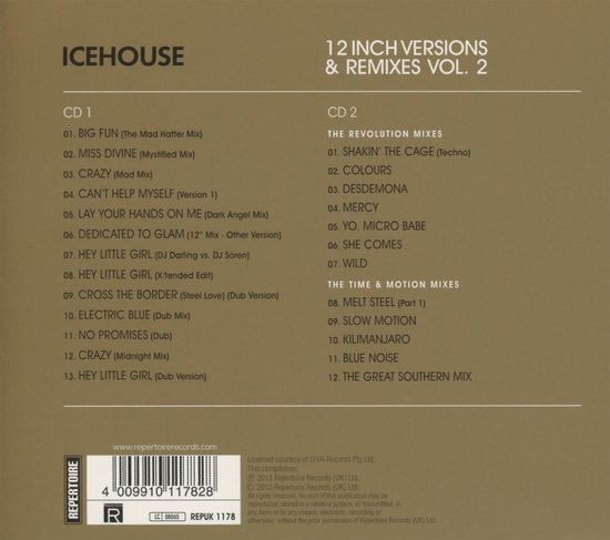 12 Inch Versions & Remixes - Vol 2, Icehouse | Muziek | bol
