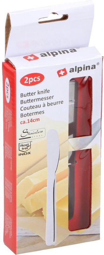 Alpina Botermesjes - Smeermes - 14 cm. - 2 stuks | bol