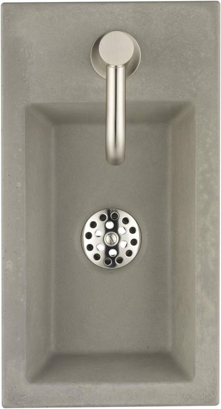 Ben Titan fonteinset met RVS-look kraan links beton | bol.com