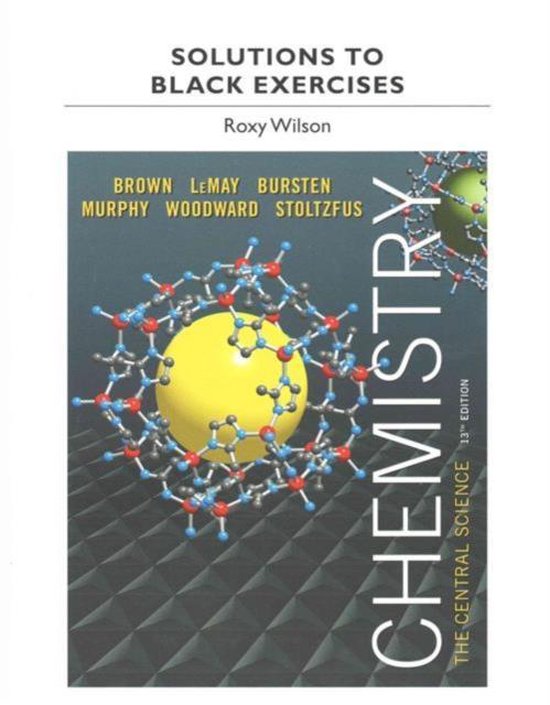 Solutions to Black Exercises for Chemistry | 9780321949271 | Theodore ...