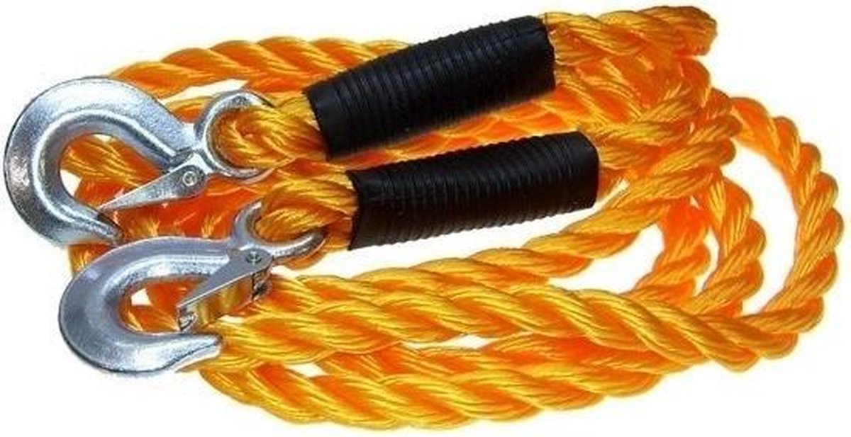 Auto sleepkabel tot 5000 kg oranje - Autopech trekkabel 3,5 meter ...