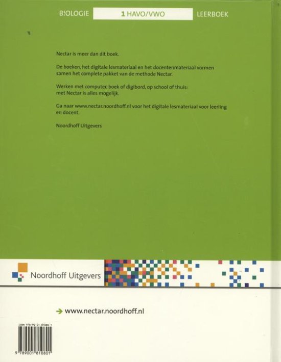Nectar Biologie havo/vwo deel 1 Leerboek | 9789001810801 | Trijnie ...