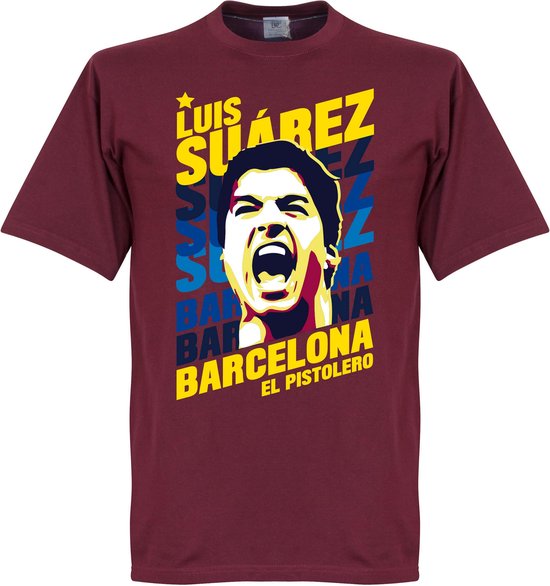Luis Suarez Barcelona Portrait T-Shirt - Rood - L | bol.com