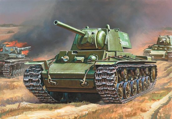 Zvezda - Soviet Heavy Tank Kv-1 (Zve6141) - modelbouwsets ...