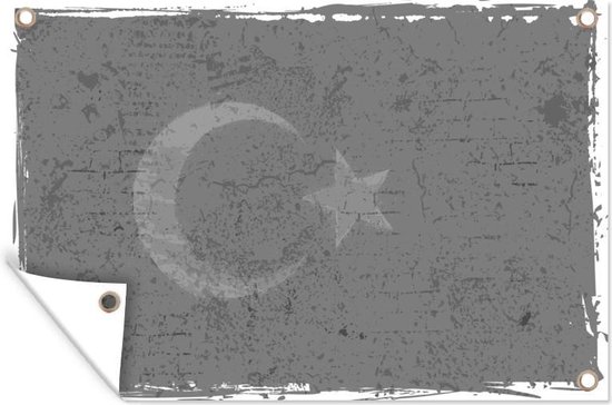 Décoration de jardin dessin du drapeau de la Turquie en street art ...