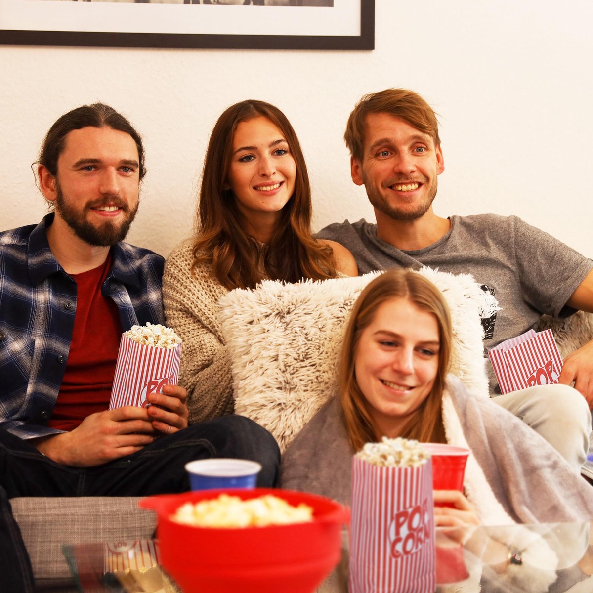 Relaxdays 288x Popcorn zakjes rood-wit - popcornbakjes - uitdeelzakjes ...