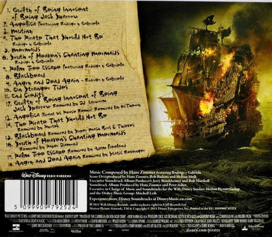 Various Artists - Pirates Of The Caribbean 4 On (CD), various artists ...