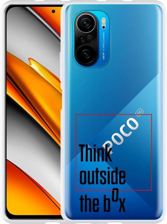 Xiaomi Poco F3 Hoesje Think outside the Box - Designed by Cazy | bol.com