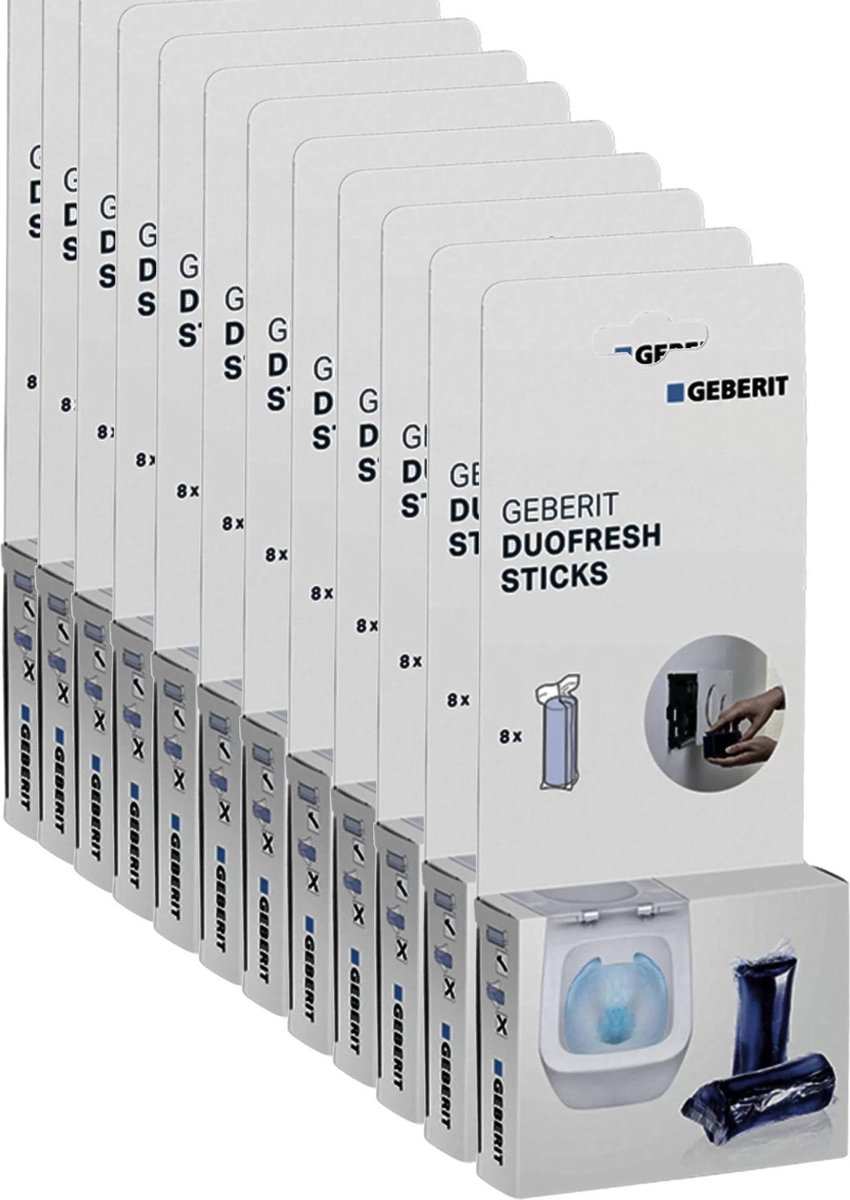 Geberit DuoFresh Sticks - 96 stuks - Voordeelverpakking - Toiletblokjes ...
