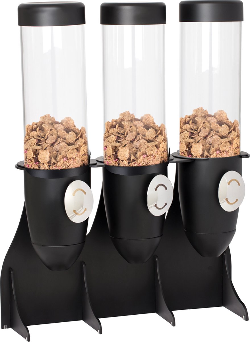 Cornflakes dispenser - drievoudig | GGM Gastro | bol.com