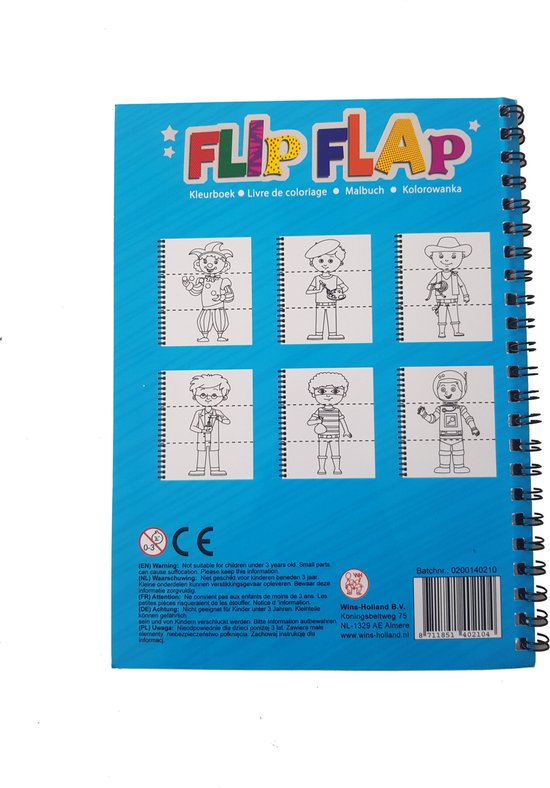 Flip & Flap Colouring Book - Jongen | bol.com