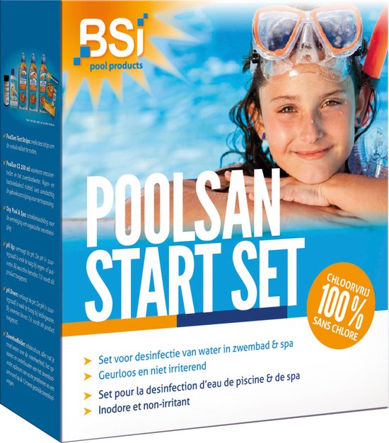 BSI - PoolSan CS Complete Start Set voor het Zwembad - PoolSan 250 ml ...