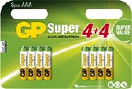 GP Super Alkaline AAA batterijen - 8 stuks | bol