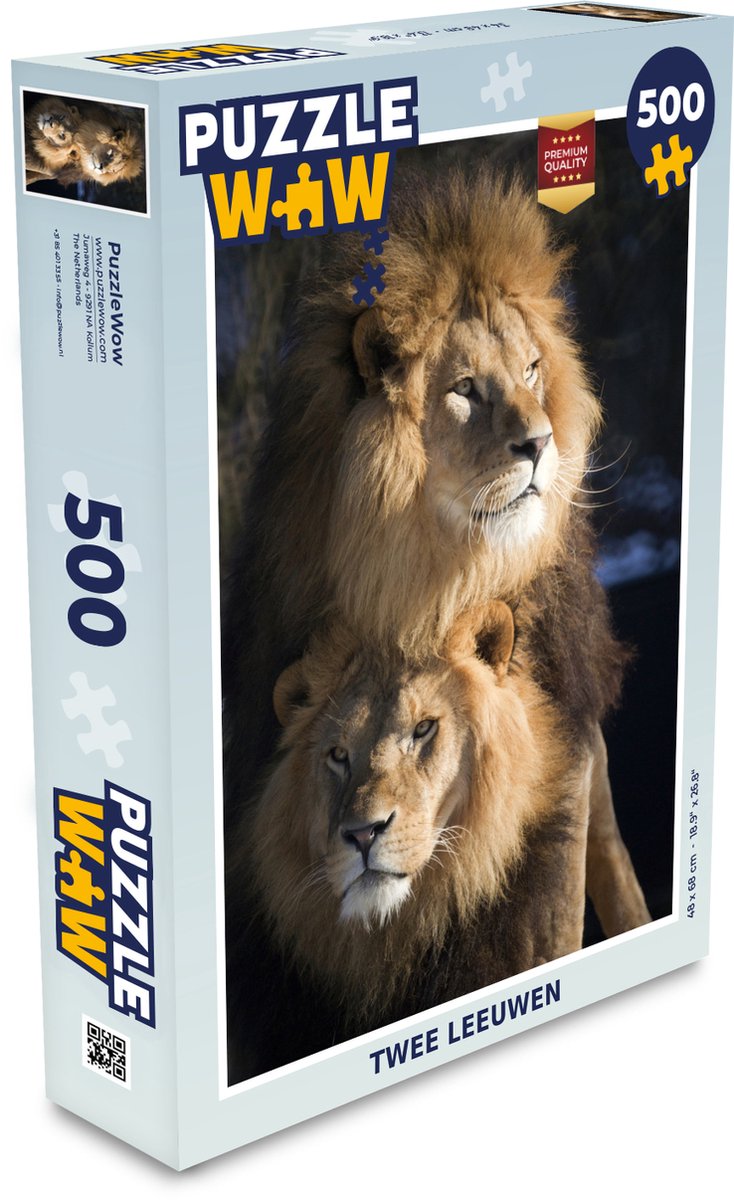 Puzzel Leeuwen - Jagen - Wilde dieren - Legpuzzel - Puzzel 500 stukjes ...
