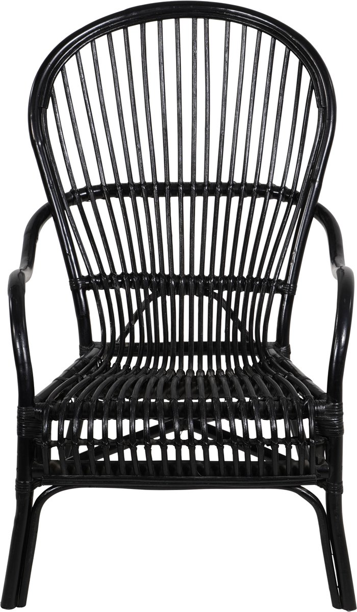 Nostalgic - Lounge fauteuil - rotan zwart | bol.com