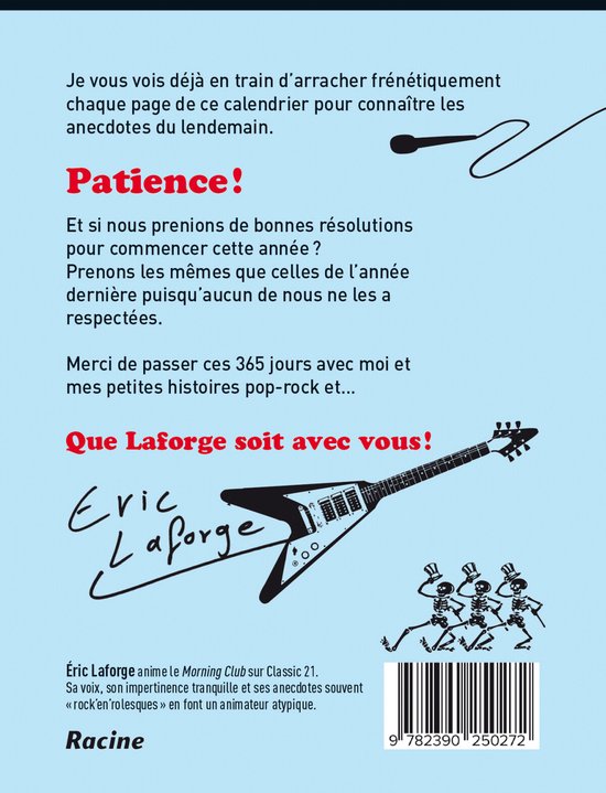 CALENDRIER POP ROCK 2018 | bol