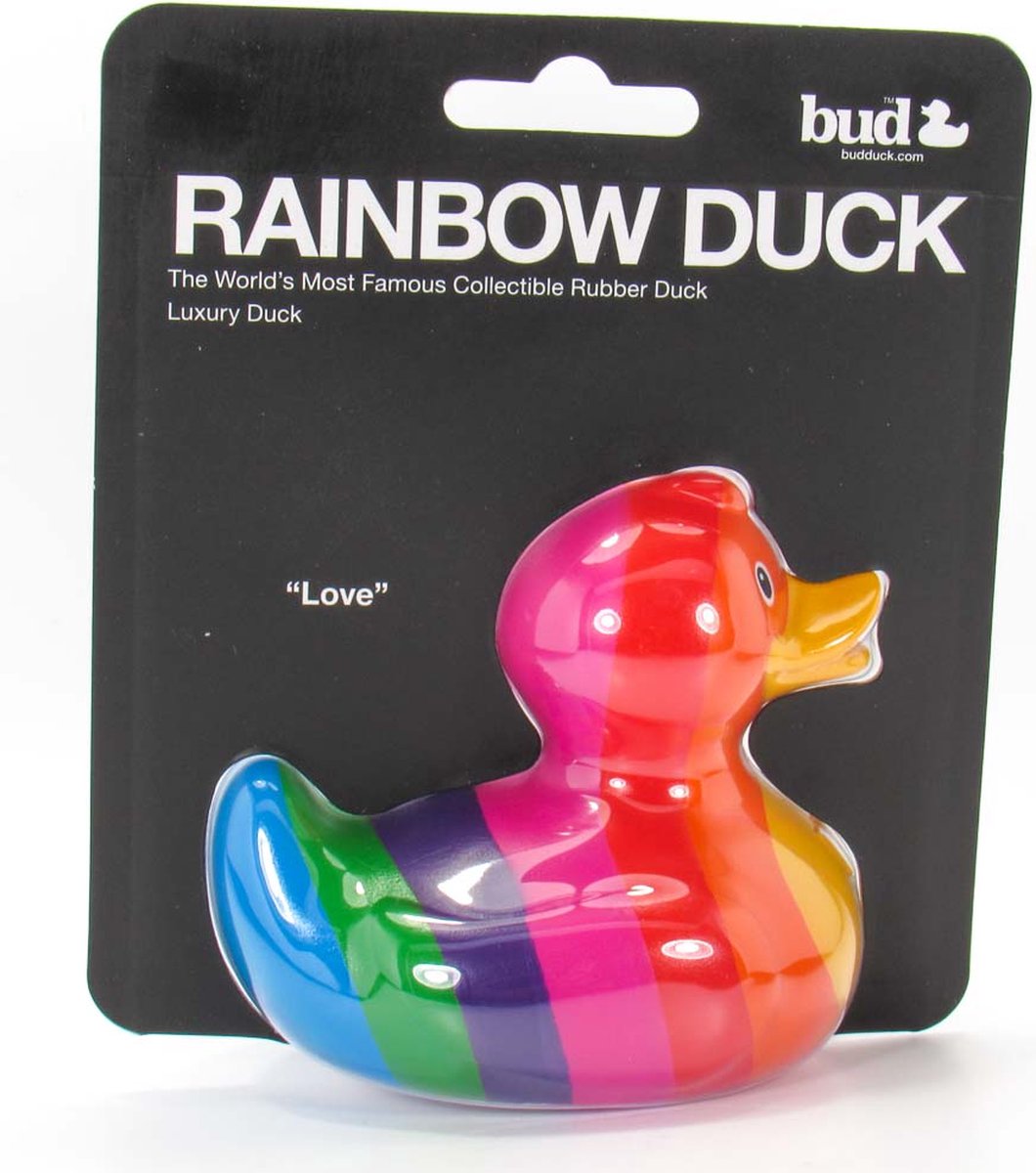 Luxury RAINBOW GAY Duck van Bud Duck: Mooiste Design badeend ter Wereld ...