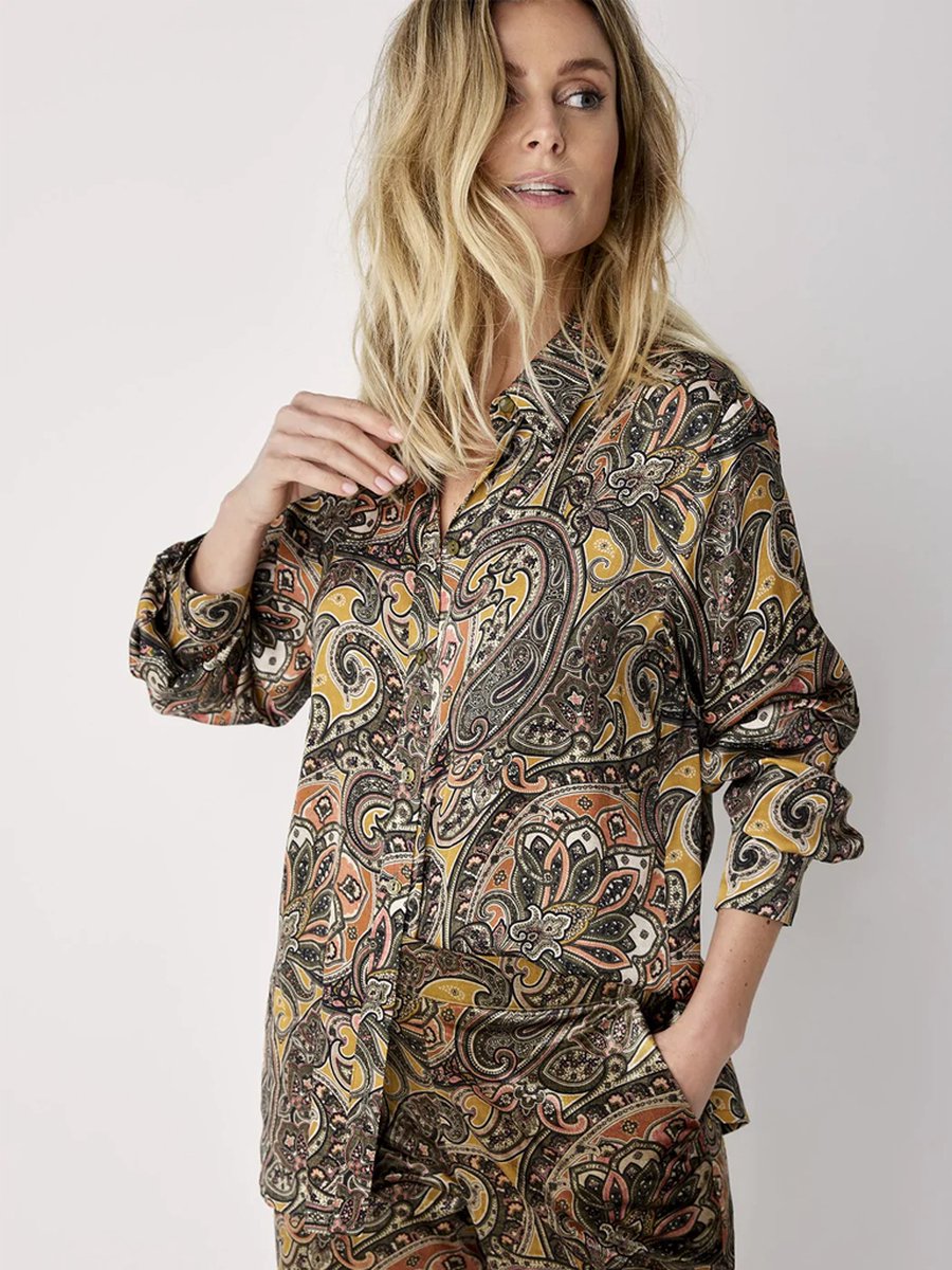 Summum Blouse met paisleyprint - Dames - Maat: 42 | bol.com