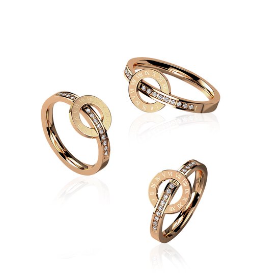Ringen Dames - Ring Dames - Dames Ring - Vrouwen Ring - Rosegoudkleurig ...