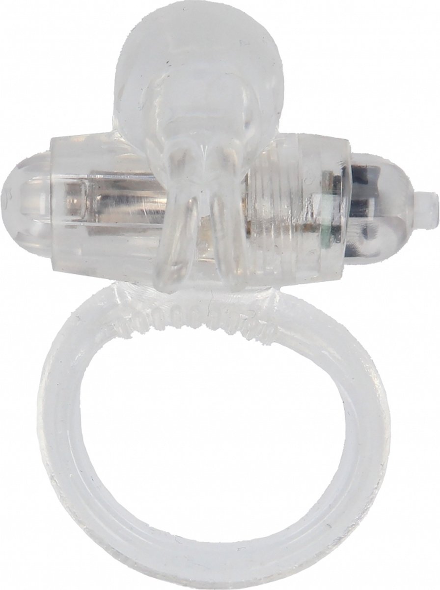 Vibrating Rabbit Cockring - Transparent | bol.com
