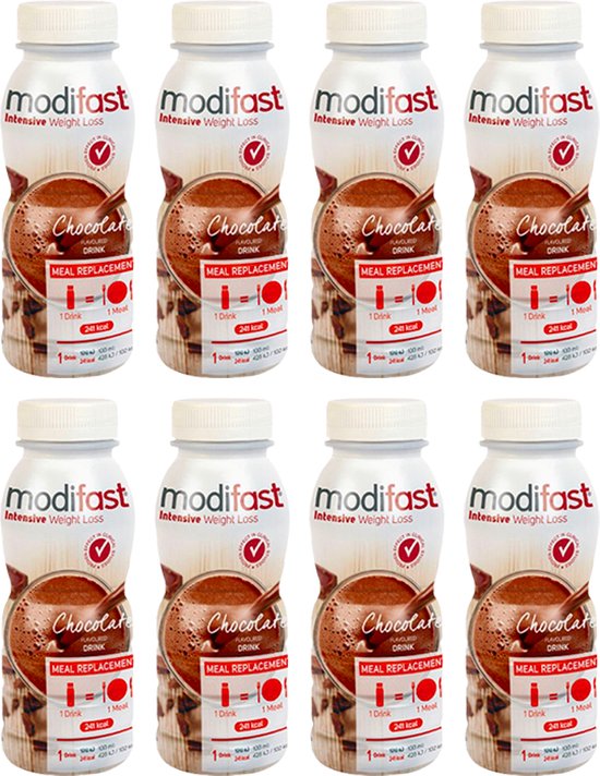 Modifast | Drinkmaaltijd | Chocolade | 8 Stuks | 8 x 236 ml | bol