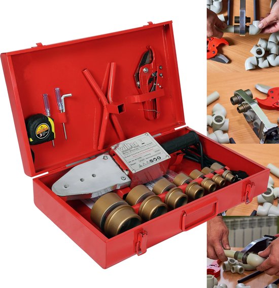 PE-buizenlasapparaat 2000W - verbindingen lassen - hittedoorns | bol.com