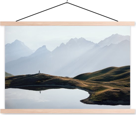 Posterhanger incl. Poster 90x60 cm - Schoolplaat - Natuur - Berg ...