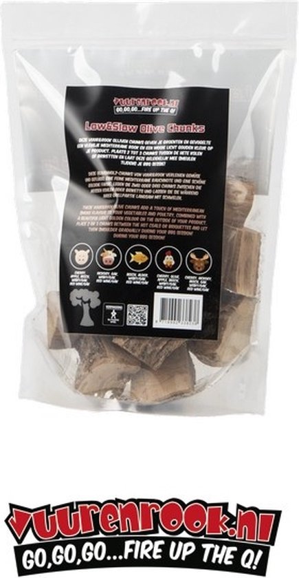 Vuur&Rook Low&Slow Olijf Chunks 1.5 kg | bol.com