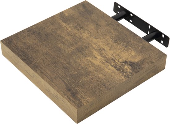 Happyment Wandplank zwevend industrieel - 30cm - Wandplanken tegen muur ...