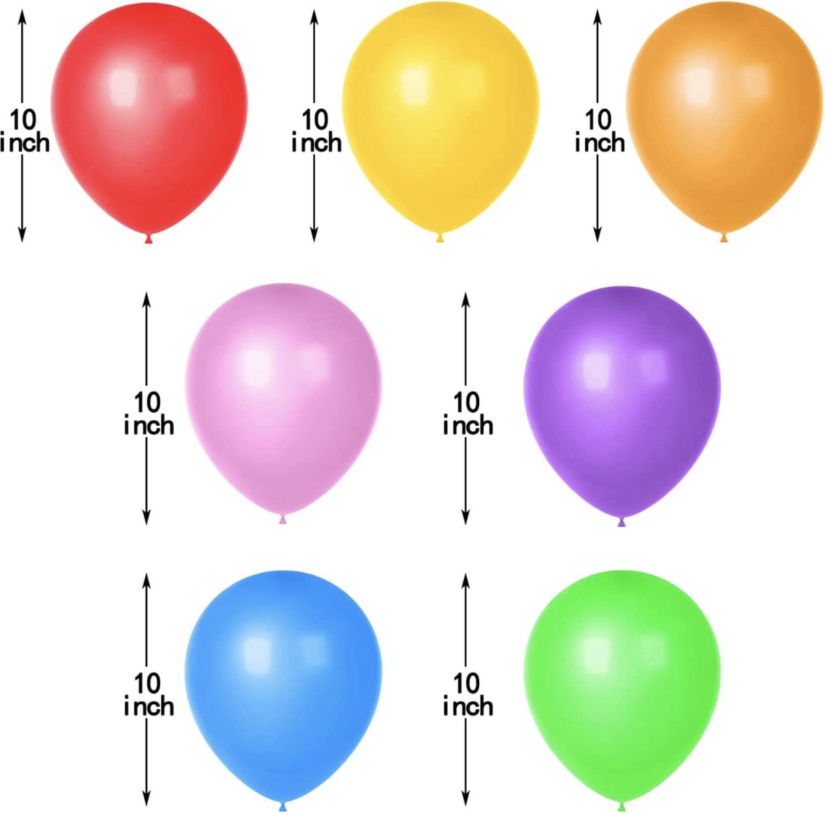 FEESTPAKKET ballonnen 50 stuks -Balloons, 50 Pieces 10 Inch | bol.com