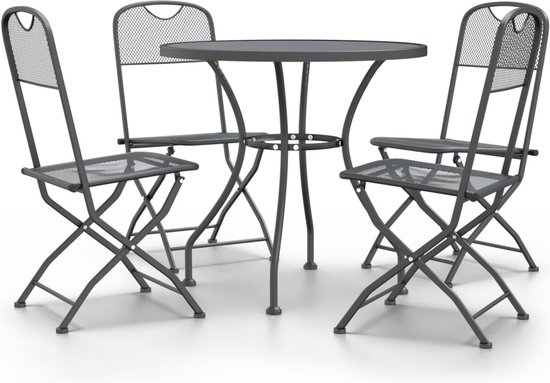 ModernLife' - 5-delige Tuinset metaalgaas antracietkleurig | bol.com