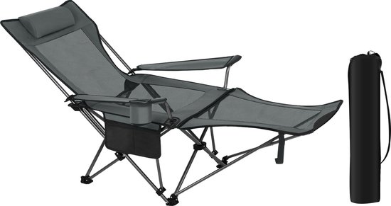 Kamyra® Campingstoel Opvouwbaar - Vouwstoel / Tuinstoel / Kampeerstoel ...