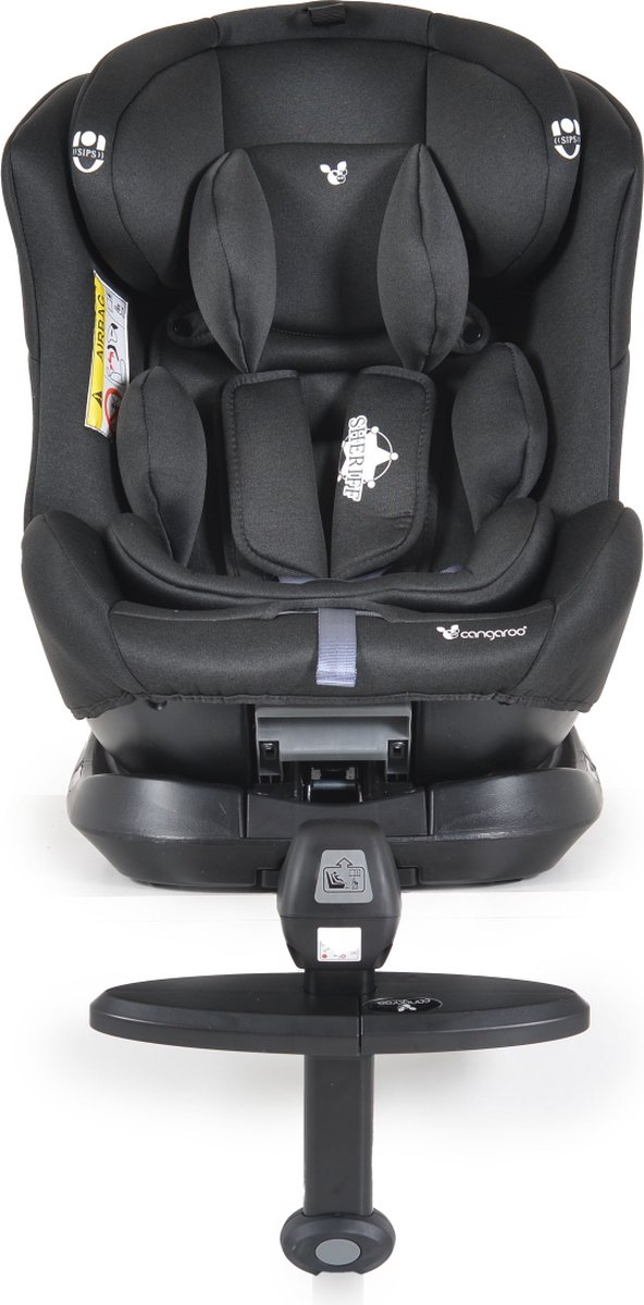 Cangaroo Sheriff Black 360° Isofix 0-36 kg Autostoel | bol.com