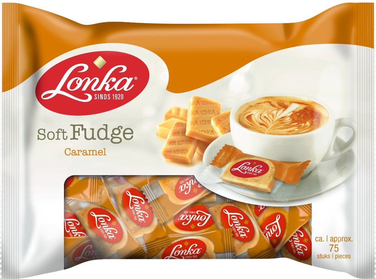 Lonka Fudge caramel - Zak 750 gram | bol.com