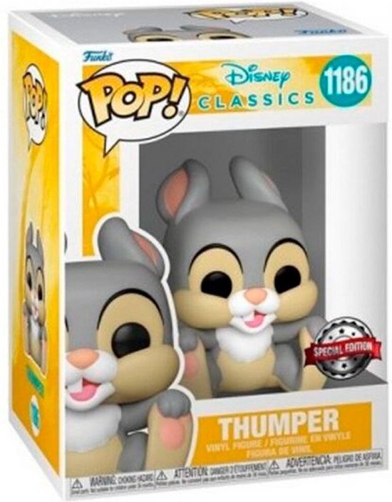 Funko Pop! Disney Classics - Thumper (Holding Feet) #1186 Exclusive ...