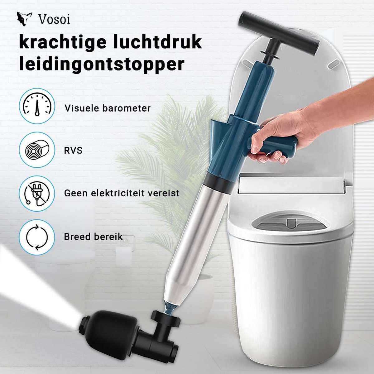 Vosoi - Hoogwaardige Afvoer ontstopper - Gootsteen ontstopper ...