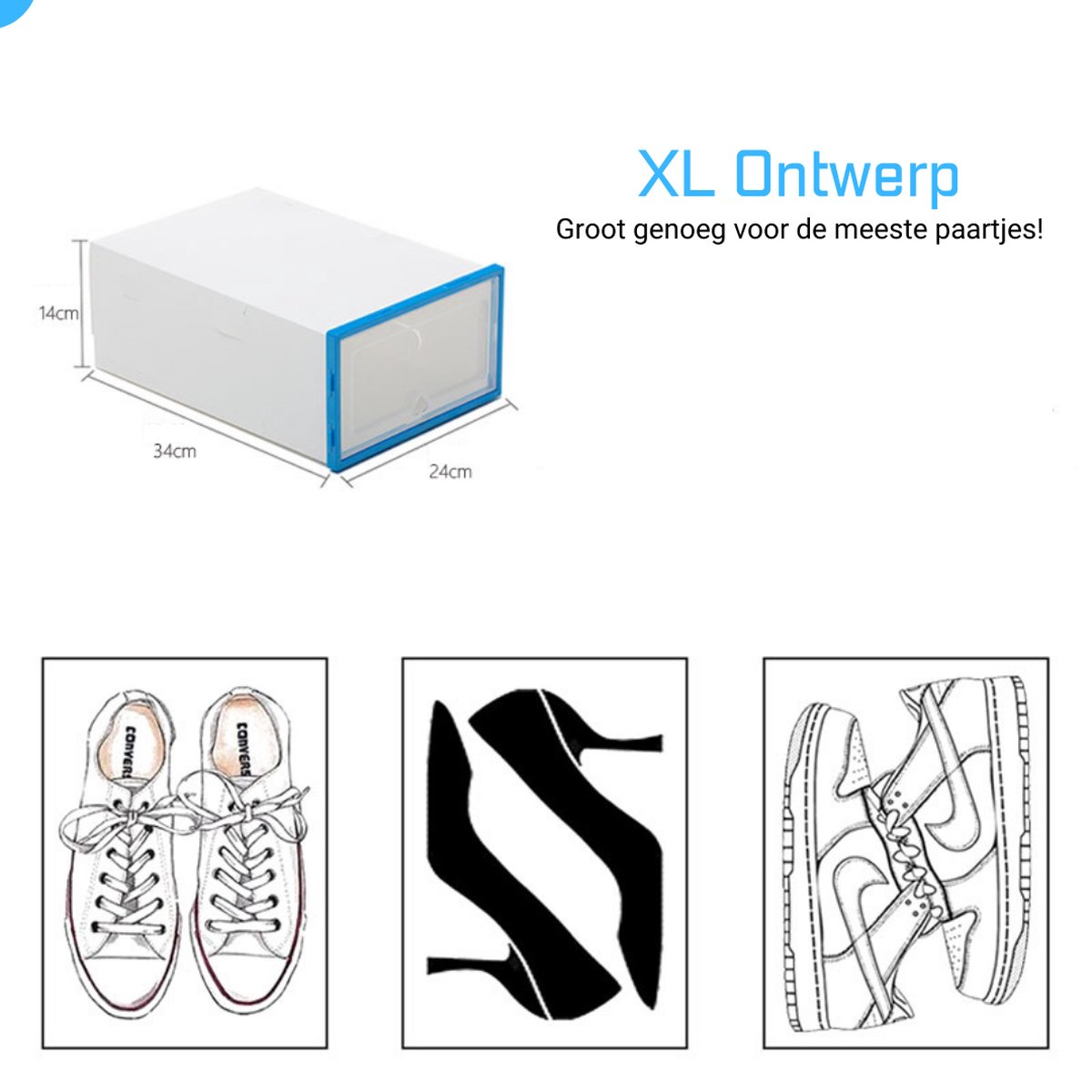 Schoenen Opbergsysteem - Sneakerbox - Sneaker Opbergsysteem ...