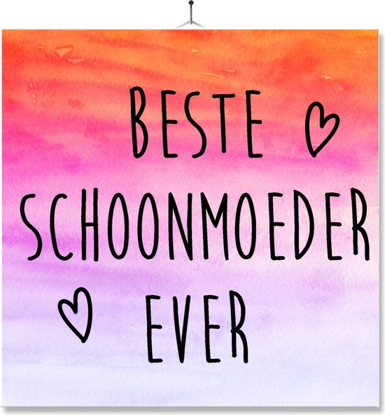 Tegel Met Opdruk | Geschenk | Kado | Beste schoonmoeder ever | bol