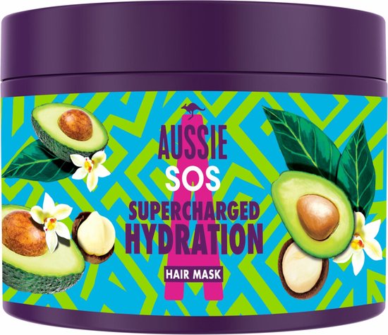 Aussie Haarmasker SOS Supercharged Hydration 450 ml | bol
