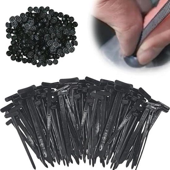 Universele nylon kabelbinders met zelfborgende bevestiging - Perfect ...