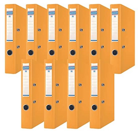 Premium ordner smal 5 cm A4 10 stuks oranje kunststof bekleding kantoor ...