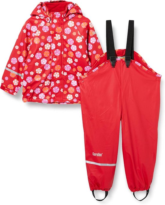Waterdicht Kinder Regenpak met Fleece Voering Rood - Warm en Veilig | bol