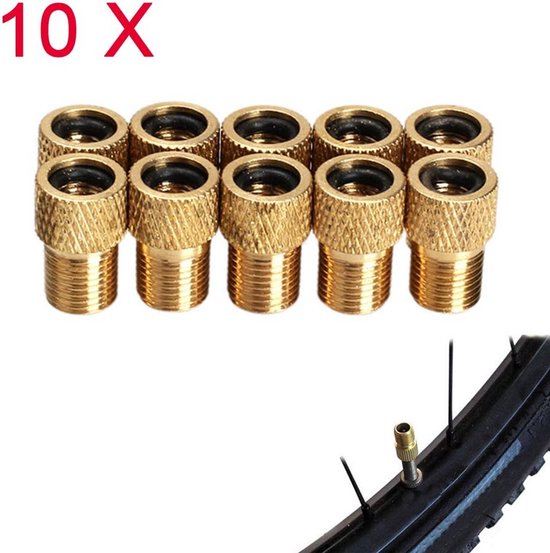 10x Fietsventiel Adapter Set - Presta naar Schrader Conversie voor ...
