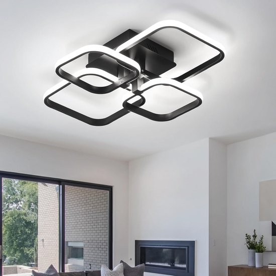 Moderne 60W LED Plafondlamp - Vierkante Verlichting voor Woonkamer ...