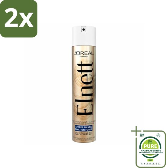 L'Oréal Elnett Satin Laque Cheveux Fixation Forte 300 ml - Emballage ...