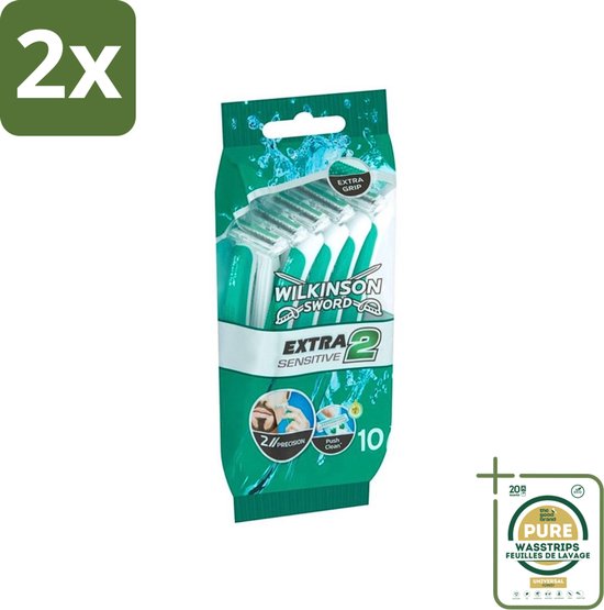 Wilkinson - Wegwerpscheermesjes Extra II Sensitive - Voor Dagelijks ...