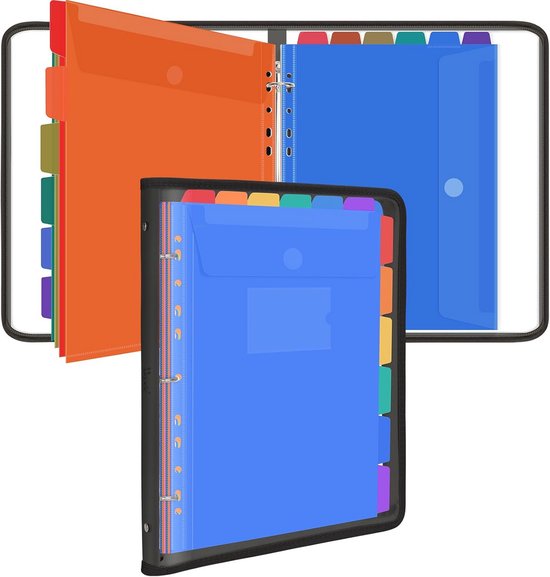 A4 Ringmap met 12 Geperforeerde Zakken - Documentenorganizer ...